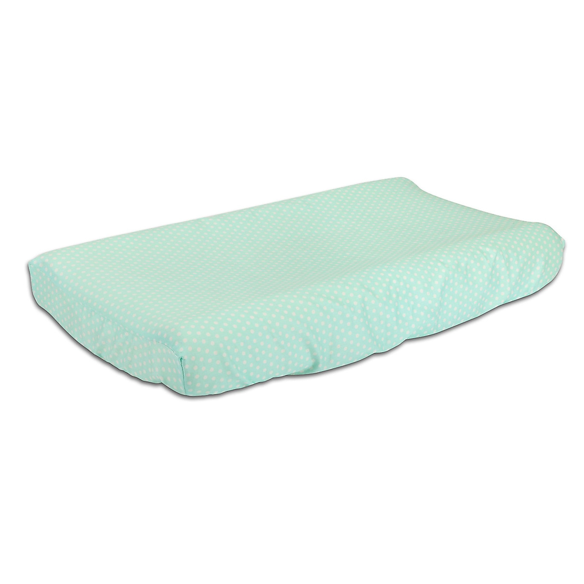 Mint Green Baby Changing Pad Cover with Confetti Dots by The Peanut Shell