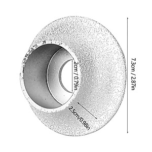Diamond Concrete Grinding Wheel, 2.8 Inch Diamond Grinding Cup Wheel for Polishing and Cleaning Stone Concrete, Cement, Marble, Rock, Granite(2.5cm)