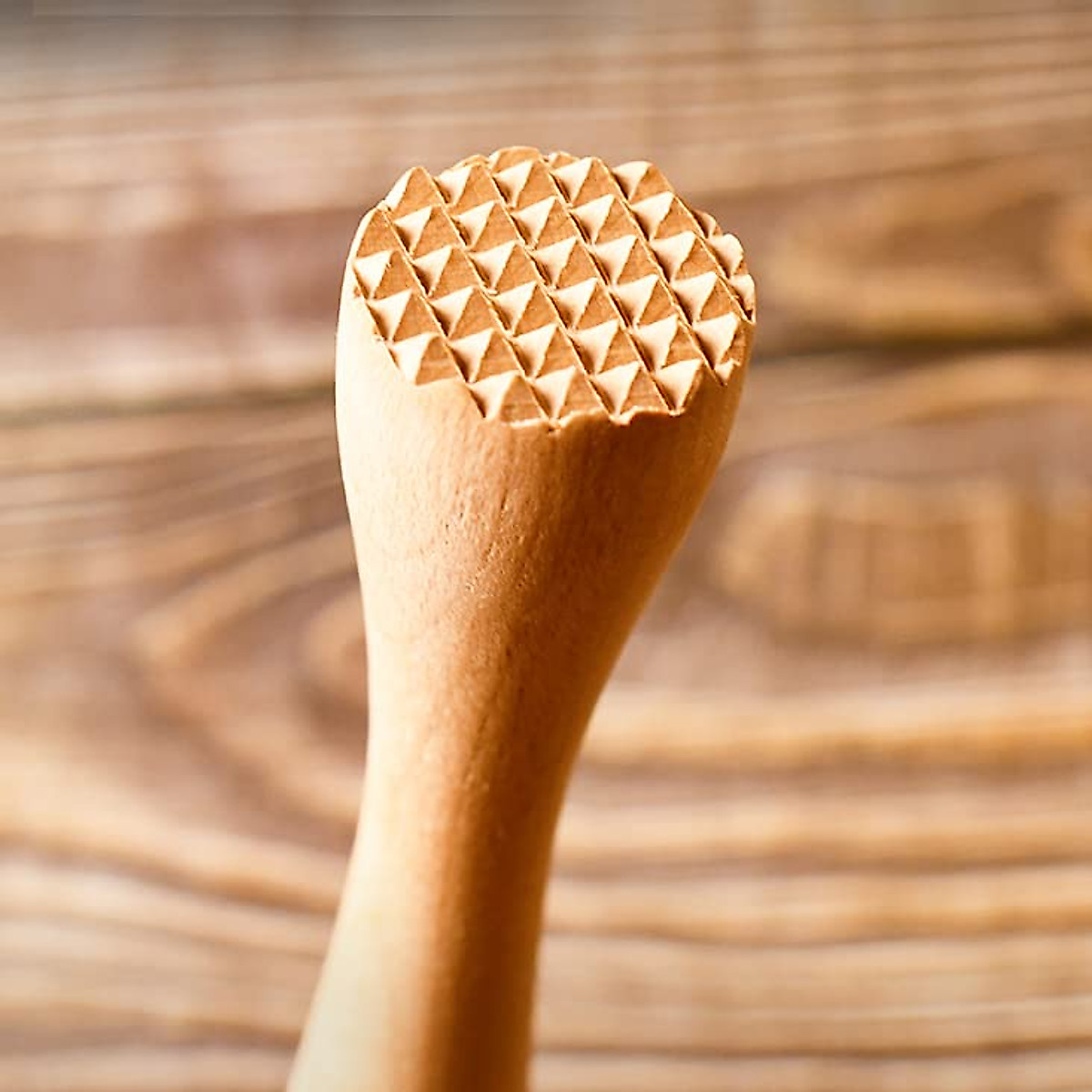 Datsto Wooden Muddler for Cocktails 10 Inch, Home and Bar Muddler for Mojitos, Fruit Drinks, Sturdy Wood, Professional Bar Tool