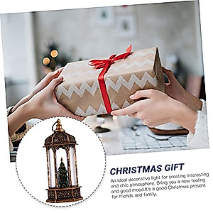 Abaodam Christmas Decor Christmas Lights Christmas Snow Globes Adornos para Mesa De Christmas Decorations Christmas Tabletop Lights Decorative Christmas Lantern Xmas Light