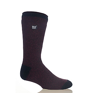 Heat Holders Men's Twist Socks Black/Grey Twist/Men's 7-12 in Mens 7-12