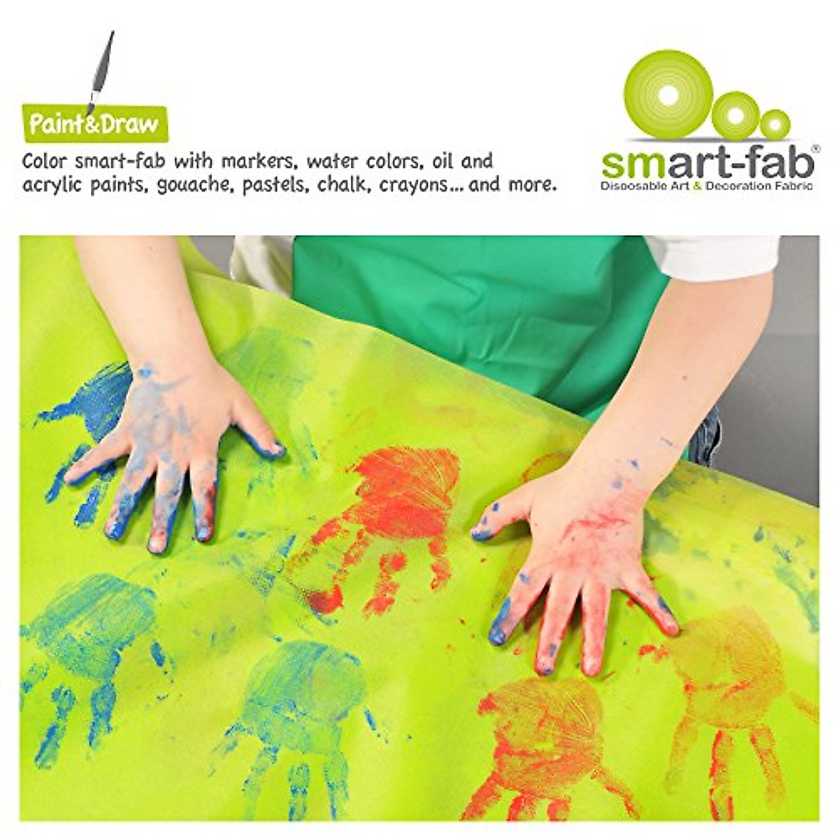 Smart-Fab Fabric Weatherproof Cut Sheet, 9 x 12 Inches, Assorted Color, Pack of 270