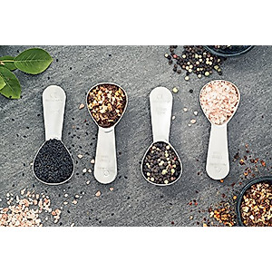 Apace Living Coffee Scoop (Set of 2) - 2 Tablespoon (Tbsp) - The Best Stainless Steel Measuring Spoons for Coffee, Tea, and More