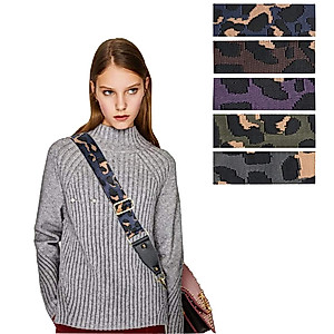 Reason Charm 1.97" Wide Strap Adjustable Crossbody Bag Strap Replacement All-Match Canvas Strap Purse Strap Handbags Strap (Orange)