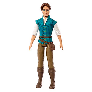 Mattel Disney Princess Toys, Flynn Rider Fashion Doll in Signature Outfit Inspired by the Disney Movie Tangled, Posable Character