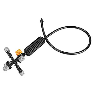 Garden Sprinkler, 5-Head Home & Garden Accessory, Removable Nozzles Adjustable Dripper, Micro Irrigation Adjustable Fog for Agriculture Lawn