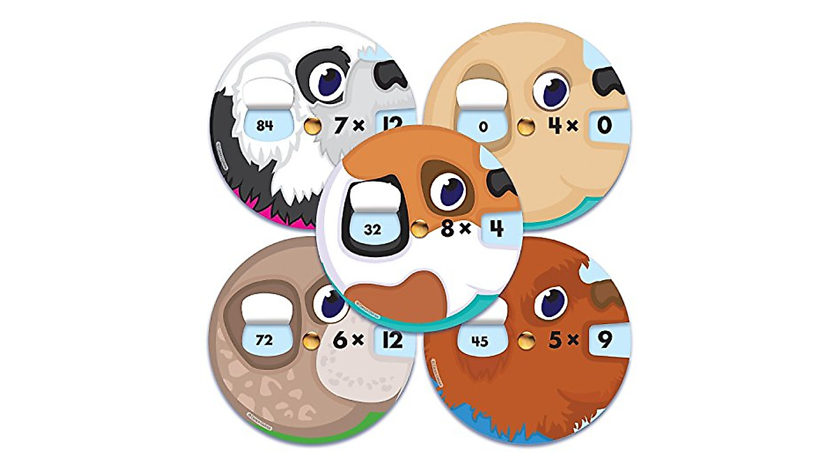 Carson Dellosa Ez-Spin Multiplication Math Cutouts, 18 Math ...