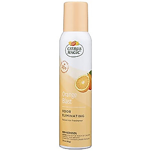 Citrus Magic Natural Odor Eliminator Air Freshener Spray for Home, Orange Blast, 3-Ounce, Pack of 3