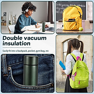 Irenare 5oz Mini Water Bottle Mini Insulated Stainless Steel Bottle Purse Water Bottle Cute Leak Proof Water Flask Keeps Drink Cold and Hot for Purse Kids Women Lunch Bag