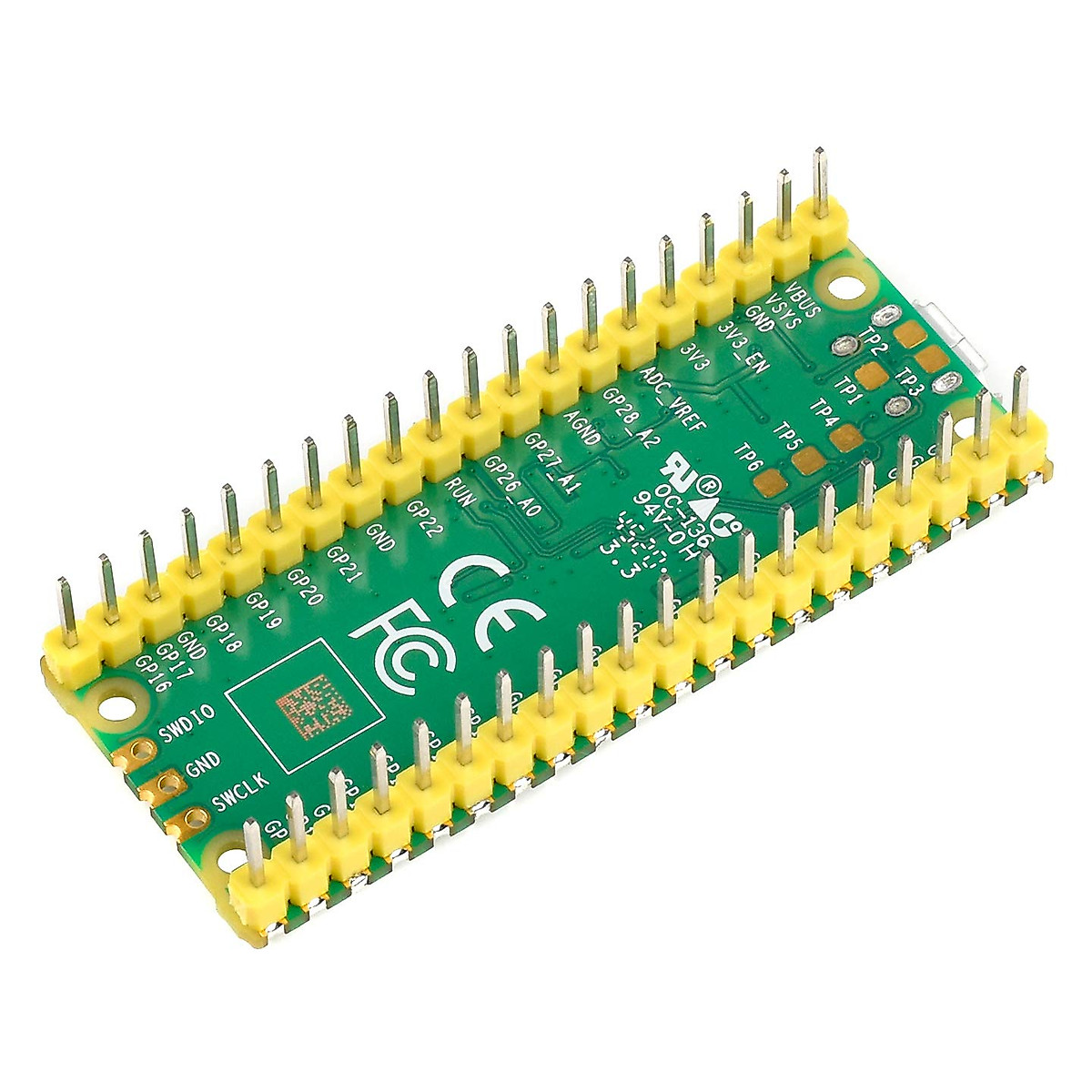 With Pre-Soldered Header Raspberry Pi Pico Microcontroller Development Board Based on Raspberry Pi RP2040 Chip,Dual-Core ARM Cortex M0+ Processor