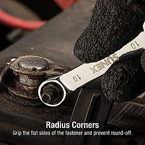 Sunex 9930M Metric Stubby Combination Wrench Set, 10-Piece