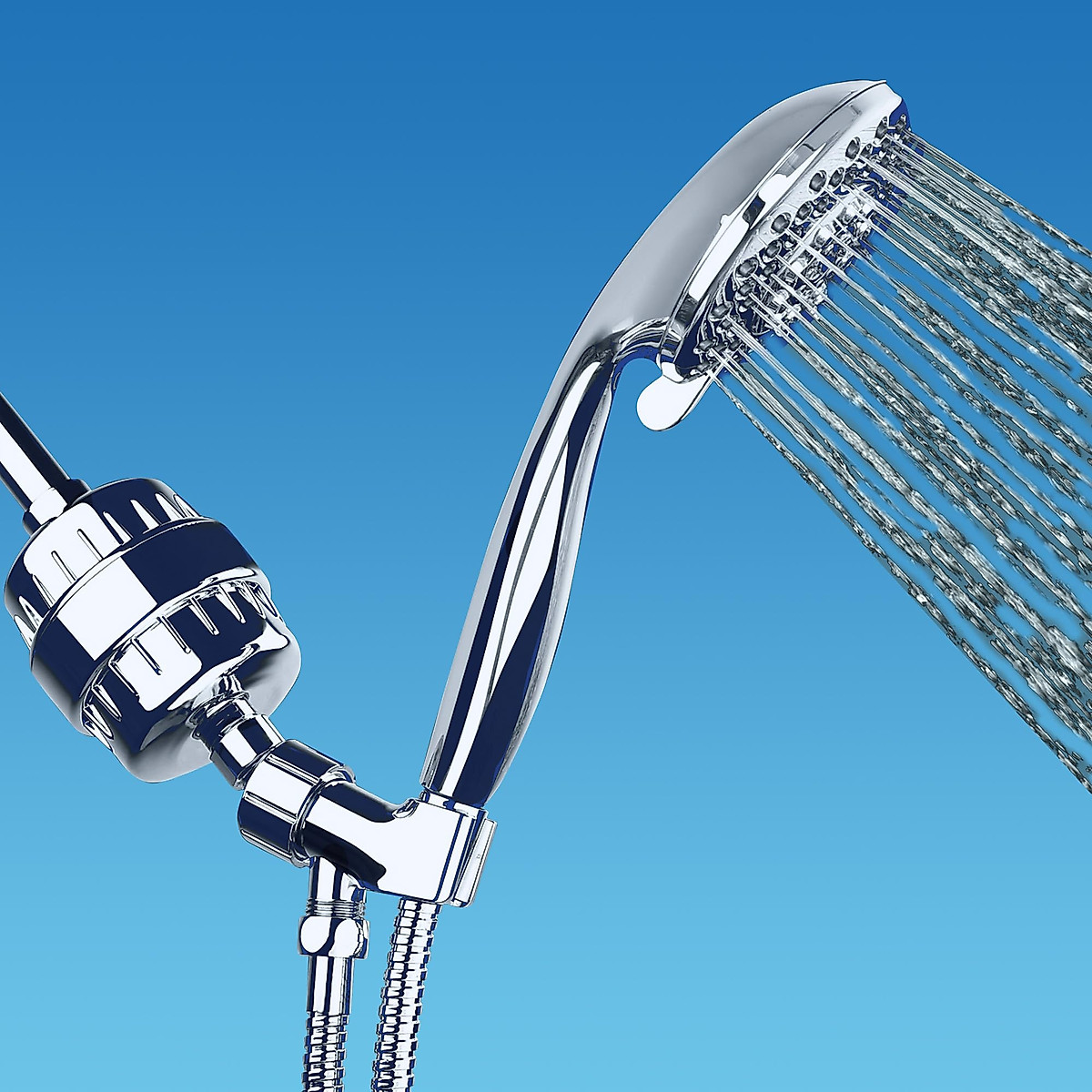 AquaBliss Replacement Multi-Stage Shower Filter Cartridge - Longest Lasting High Output Universal Shower Filter Blocks Chlorine & Toxins in SF220 AquaHomeGroup CaptainEco (SFC220)