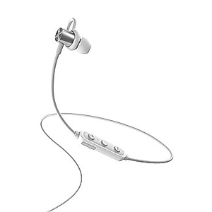 Edifier W200BT SE Bluetooth 5.0 in-Ear Sports Earphones, 7 Hours Playback,IPX5 Sweat and Water Resistant, CVC Noise Suppression, Multi-Point Support - Silver