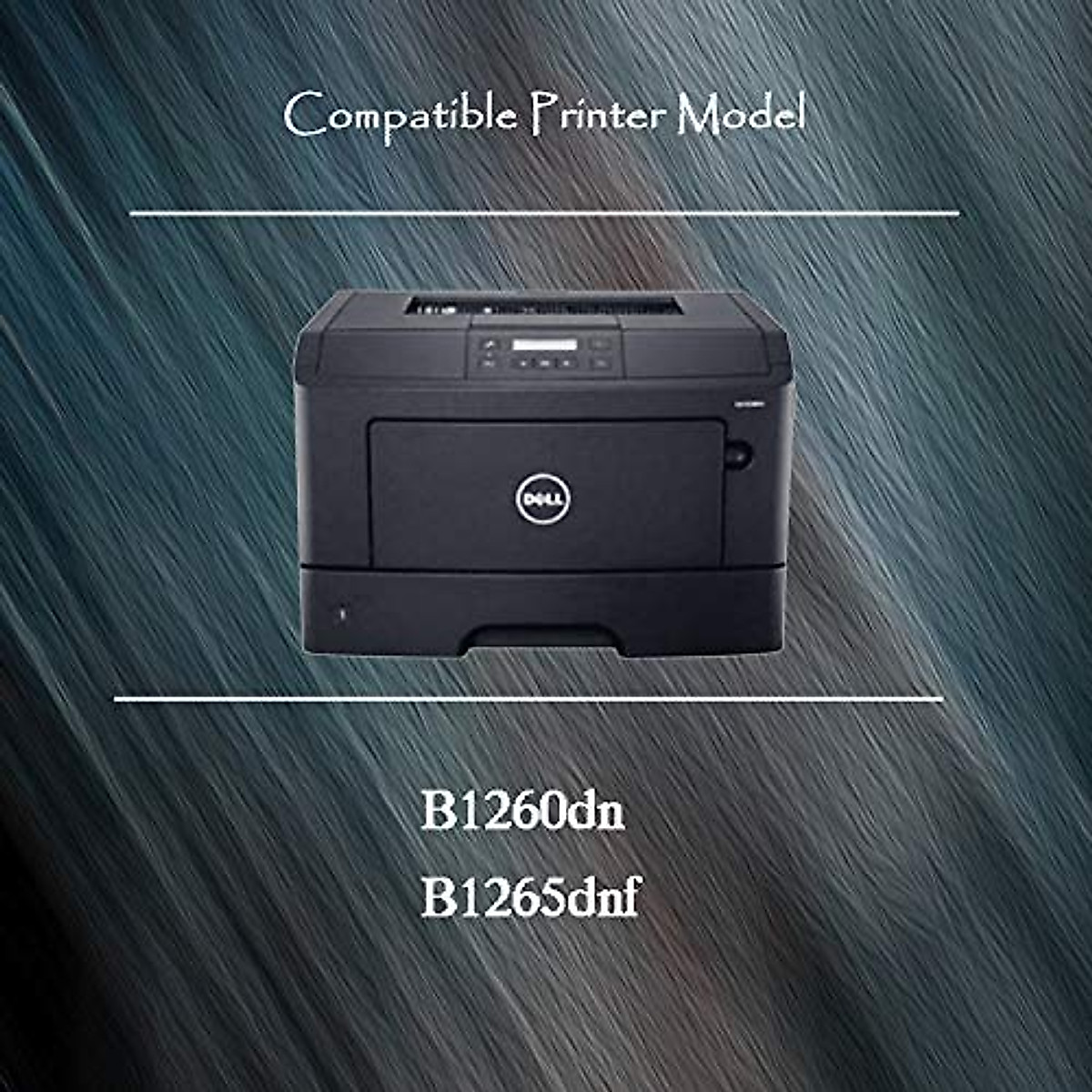 TG Imaging (1-Pack) Compatible Toner Cartridge Replacement for Dell B1260dn B1260 1260 Toner Work with 331-7328 B1260dn B1265 B1265dnf Printer