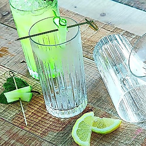 RCR 25753020006 Timeless Crystal Glassware Hi-Ball Glasses, Set of 6