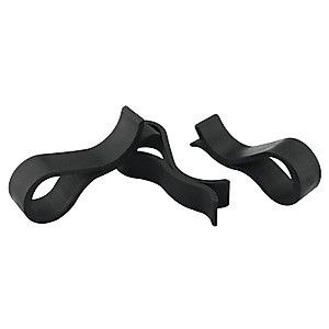 ZZLZX 24PCS Plastic Fixing Clamp, Support Clamp, Pen Cap Cover Clothing Accessory Hanging Buckle, Grid Towel Scarf Fixing Clip, Preventing Clothes from Slipping Off Hangers, Black