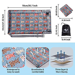 SMEKLYN Toddler Airplane Travel Bed, Airplane Seat Extender Footrest for Kids, Portable Baby Travel Essentials for Flying, Kids Foot Leg Rest Hammock Cot for Flights