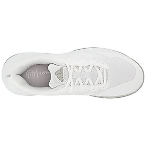 adidas womens Gamecourt 2 Tennis Shoe, White/White/Grey, 7.5 US