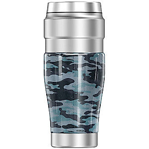 THERMOS Jaws Camo Jaws STAINLESS KING Stainless Steel Travel Tumbler, Vacuum insulated & Double Wall, 16oz
