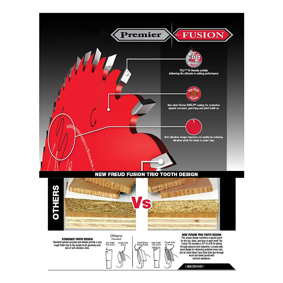 Freud P410: 10" Next Generation Premier Fusion General Purpose Blade