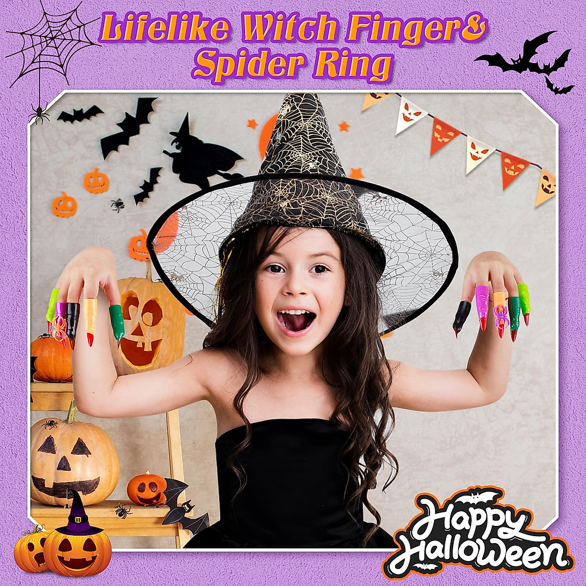 Biggun Halloween Party Favors for Kids - 24 Set Halloween Treats Non Candy, Halloween Goodie Bags Fillers Bulk, Halloween Game Toys for Kids Classroom Boys Girls Trick or Treat Party Supplies