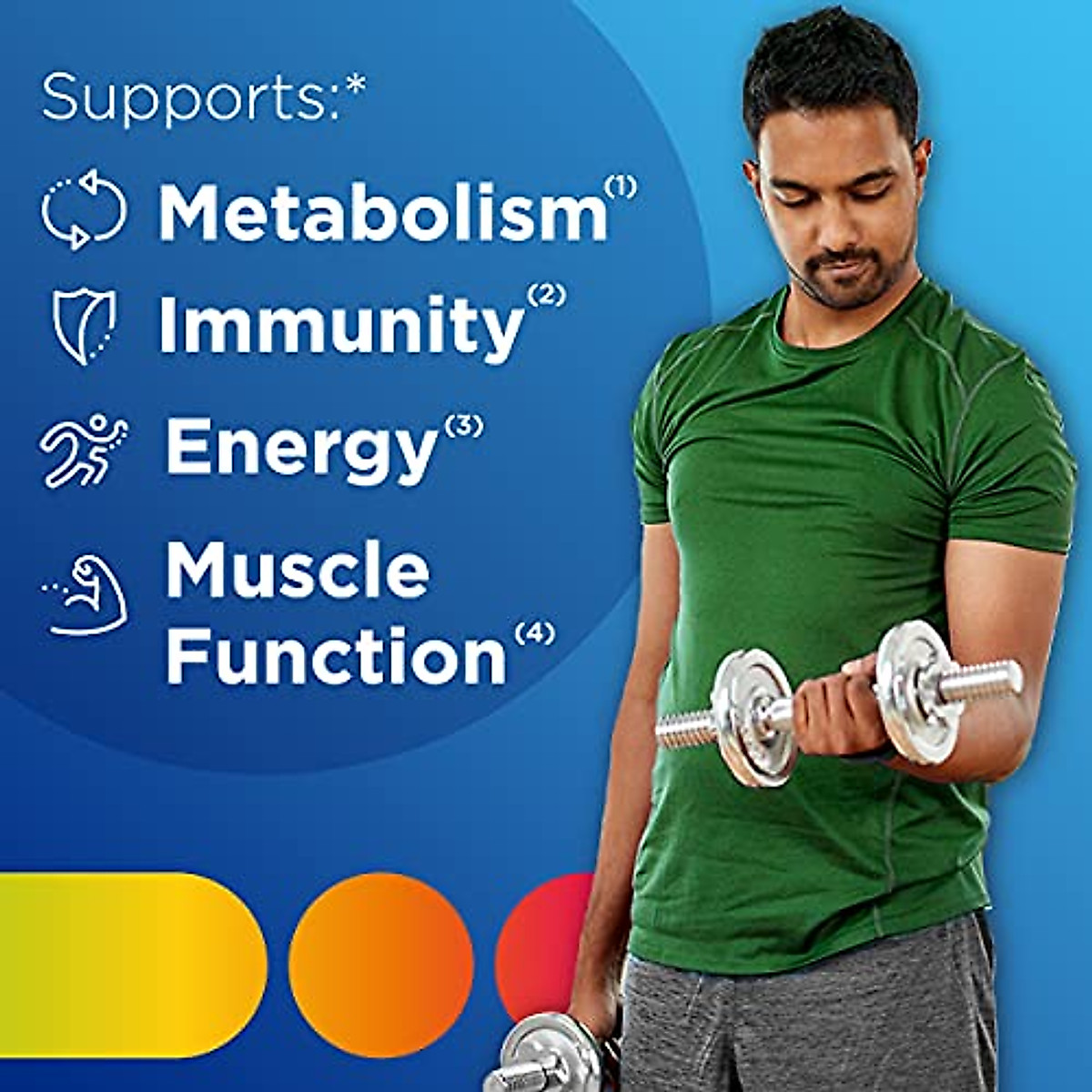 Centrum Multivitamin for Men, Multivitamin/Multimineral Supplement with Vitamin D3, B Vitamins and Antioxidants, Gluten Free, Non-GMO Ingredients - 250 Count