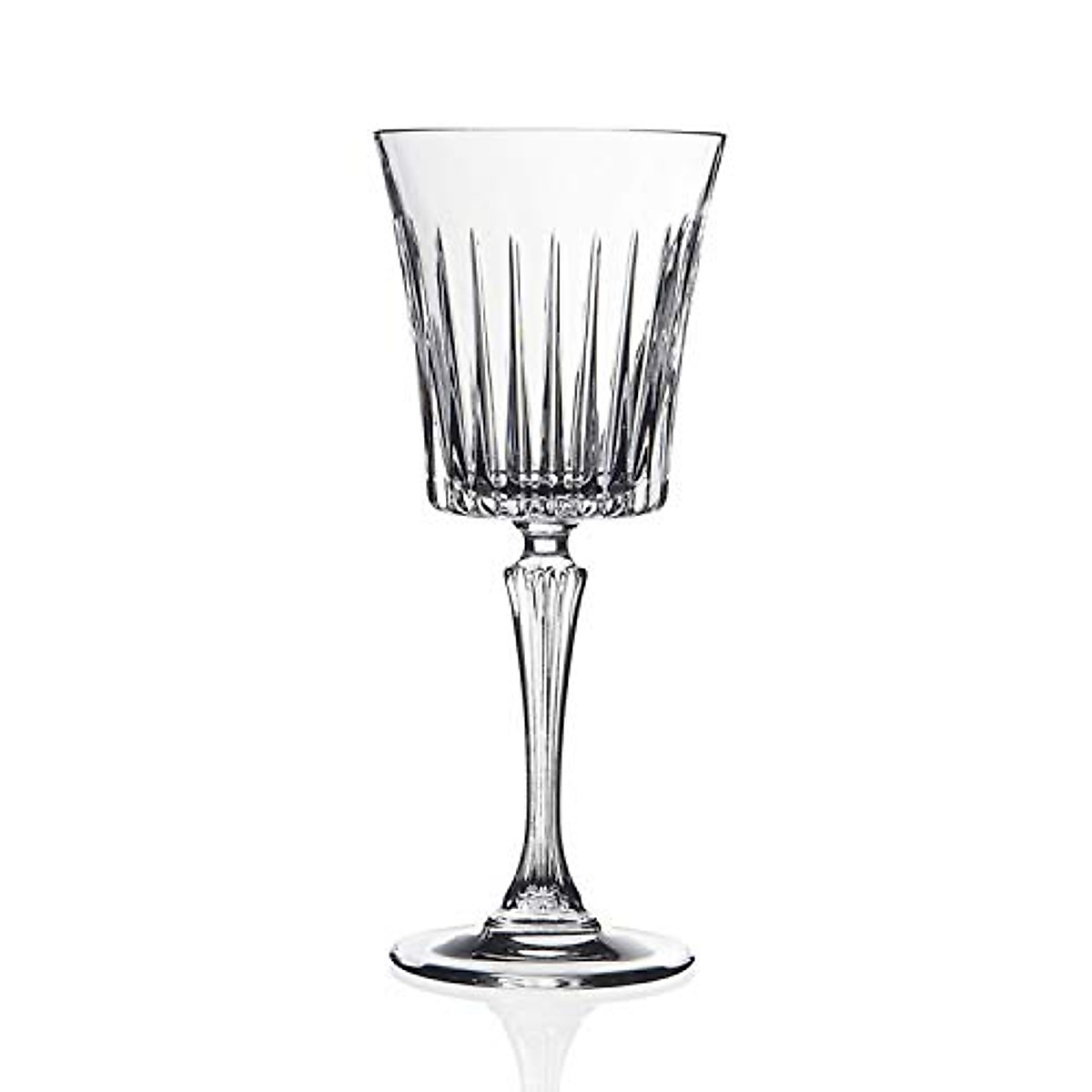 RCR Cristalleria Italiana Crystal Glass Drinkware Set (Water/Wine Goblet (10 oz) - 4 Piece)