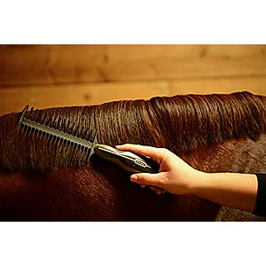 WAHL Professional Animal Equine Grooming Mane and Braiding Horse Comb, Black (858708)