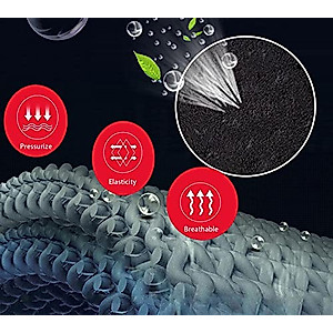 Manheat Ankle Support Brace Breathable Adjustable Compression Fitness Left+Right Ankle Braces Elastic Sprain Foot Sleeve Sports Ankle Strain Strap Plantar Fasciitis Achilles Tendonitis 1 Pair (Black)