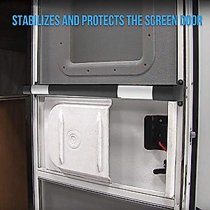 SnowyFox RV Screen Door Handle Grab Bar - RV Screen Door Handle 21-5/8 to 28-5/8 Inch Universal for RV Motorhome Camper and Travel Trailer
