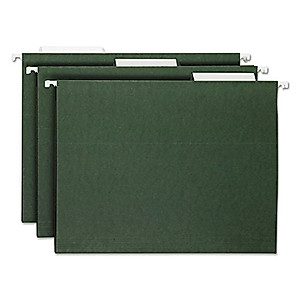 Smead Poly Tab 1/3 Cut, Clear, 25 Per Pack (64615)