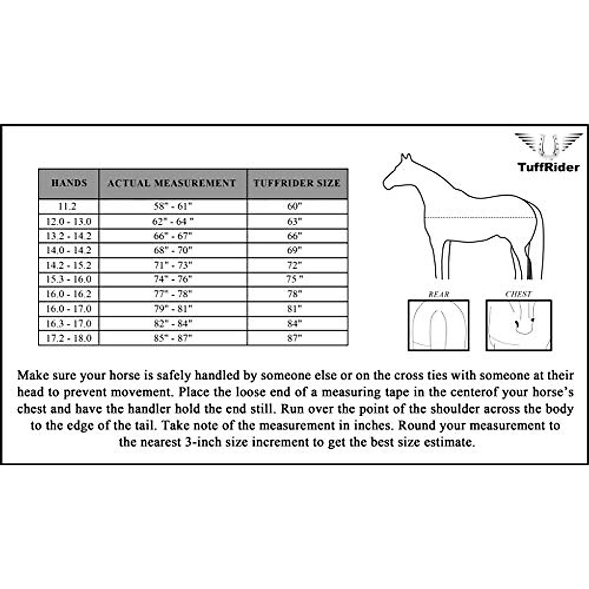 TuffRider 1200D Ripstop Foal Adjustable Turnout Bl