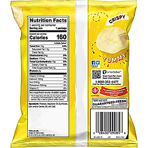 Lay's Potato Chips, Classic, 1 Ounce (Pack of 104)