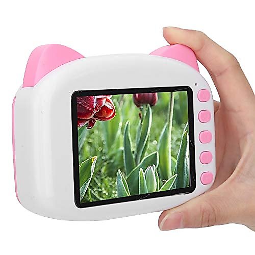 Mini Children Camera, 3.5 Inch IPS Screen Children Camera with Food Grade ABS Material, 1200W HD Cartoon Digital DV Camera for Children and Good Birthday Gifts
