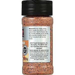 Weber Gourmet Burger Seasoning, 2.75 Ounce Shaker