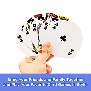 GAMAGO Cookie Playing Cards - Cookie Shaped Deck of Cards to Play Your Favorite Card Games for Birthdays, Stocking Stuffers, White Elephant