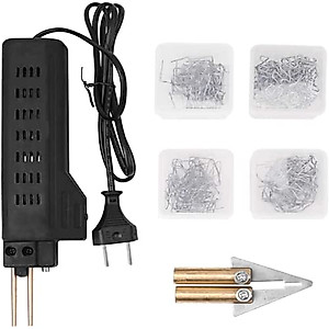 Shkalacar 50W Hot Stapler Plastic Repair Kit Car Bumper Crack Repair Welding Machine Welding Repair Systems Plastic Welder with 200pcs Wave Flat Corner Staples