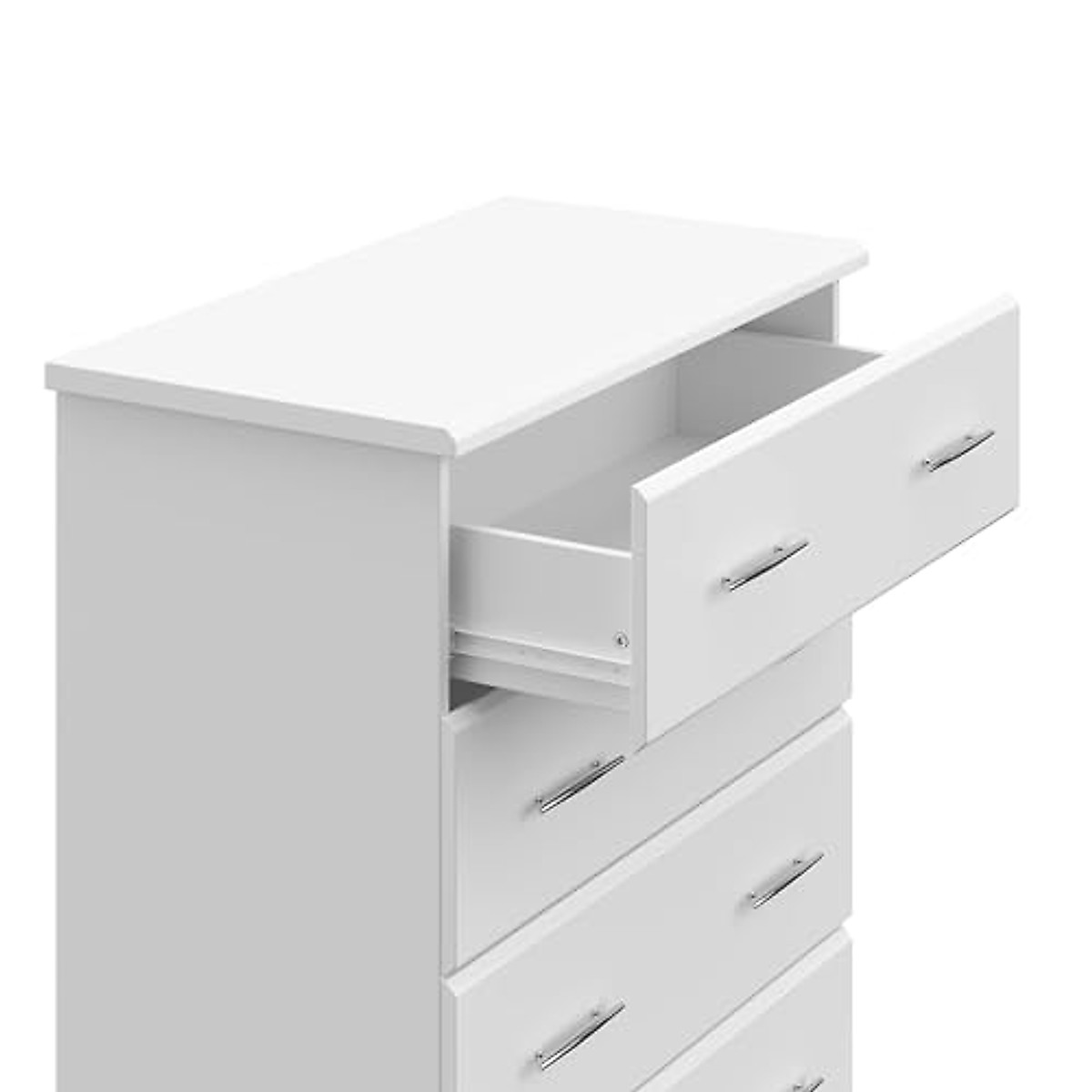 Storkcraft Brookside 4 Drawer Dresser (White) – GREENGUARD Gold Certified, Dresser For Nursery, 4 Drawer Dresser, Kids Dresser, Nursery Dresser Drawer Organizer, Chest of Drawers