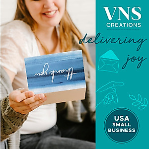 VNS Creations 100 pack Thank You Cards with Envelopes & Stickers - Classy 4x6 Blank Thank You Cards Bulk Box Set - Large Thank You Notes for Wedding, Small Business, Baby & Bridal Shower (Ombre)