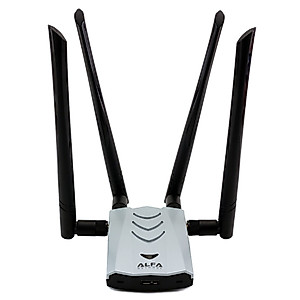 ALFA AC1900 WiFi Adapter - 1900 Mbps 802.11ac Long-Range Dual Band USB 3.0 Wi-Fi Network Adapter w/4x 5dBi External Dual-Band Antennas, TAA Compliant