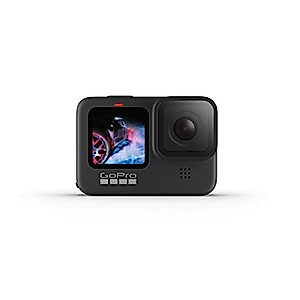 GoPro HERO9 Black - Waterproof Action Camera with Front LCD and Touch Rear Screens, 5K Ultra HD Video, 20MP Photos, 1080p Live Streaming, Webcam, Stabilization