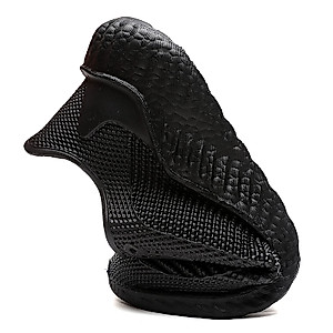 lozoye Professional Chef Clogs for Men Non Slip Oil Water Resistant Food Service Work Sneakers Comfort Casual Shoes (Numeric_10) Black