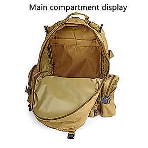 DTKJ 50L Tactical Backpack,Molle Backpack,4 in 1 Military Bag,Outdoor Sport Hiking Climbing Army Backpack Camping Bags