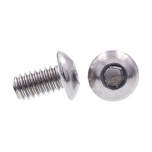 Prime-Line 9168821 Socket Cap Screws, Button Head, Hex (Allen) Drive, #8-32 X 5/16 in (10 Pack)