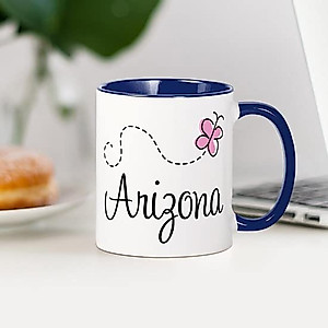 CafePress Butterfly Arizona Mug Ceramic Coffee Mug, Tea Cup 11 oz