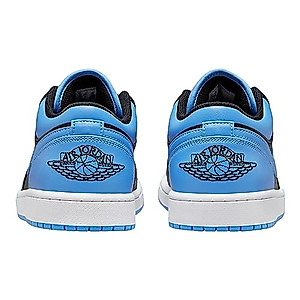 Nike Air Jordan 1 Low Men's Black/Black-University Blue 553558-041 - Size 11.5