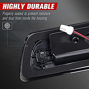 FIERYRED Third Brake Light/Reverse Light Smoked Compatible with 2009-2014 F150 Third Brake Light,Rear Cab Brake Light,3rd Brake lights Power Saving IP67 Waterproof