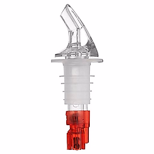 [48 PACK] Measured Liquor Bottle Pourers 0.75 oz (22 mL) - Collared Automatic Measured Bottle Pourer - No Cracks, No Leaks, Bar Spouts, Quick Shot, Spirit, Wine, Bar Cocktail Dispenser