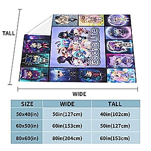 Stole Christmas Cartoon Blanket Anime Game Throw Blankets Ultra Soft Flannel Fleece Light Weight for Kids Adults Gift 60"X50" 8-2