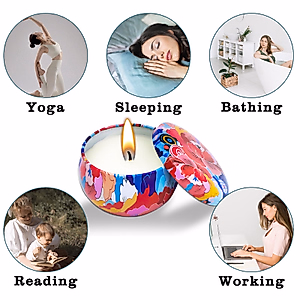 Fafamara 9 Pack Scented Candles Set, Multipack Natural Soy Wax Candles, Small Aromatherapy Candles, Stress Relief Tin Can Candle for Women Girl Birthday, Thanksgiving, Christmas